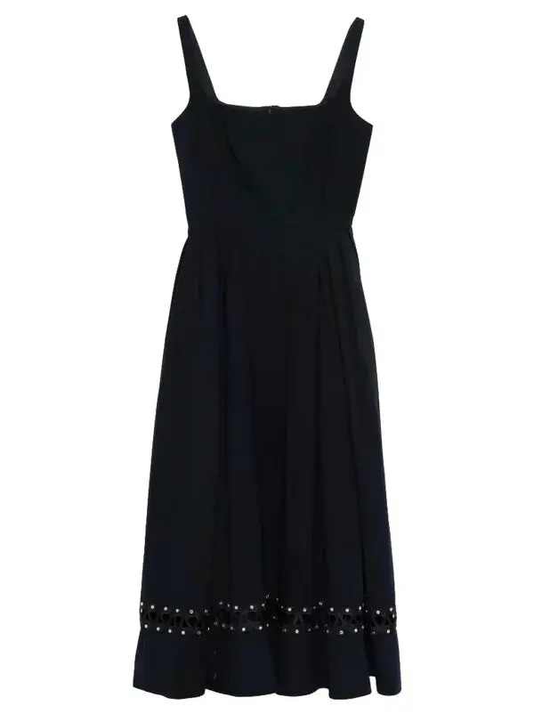Maje Flared Midi Dress - Blue