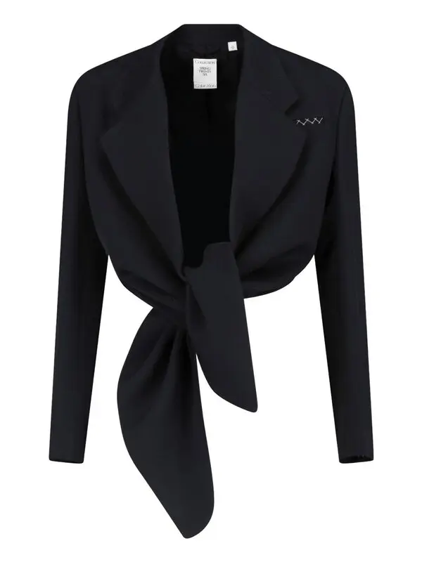 Calvin Klein Petunia" Cropped Blazer - Black