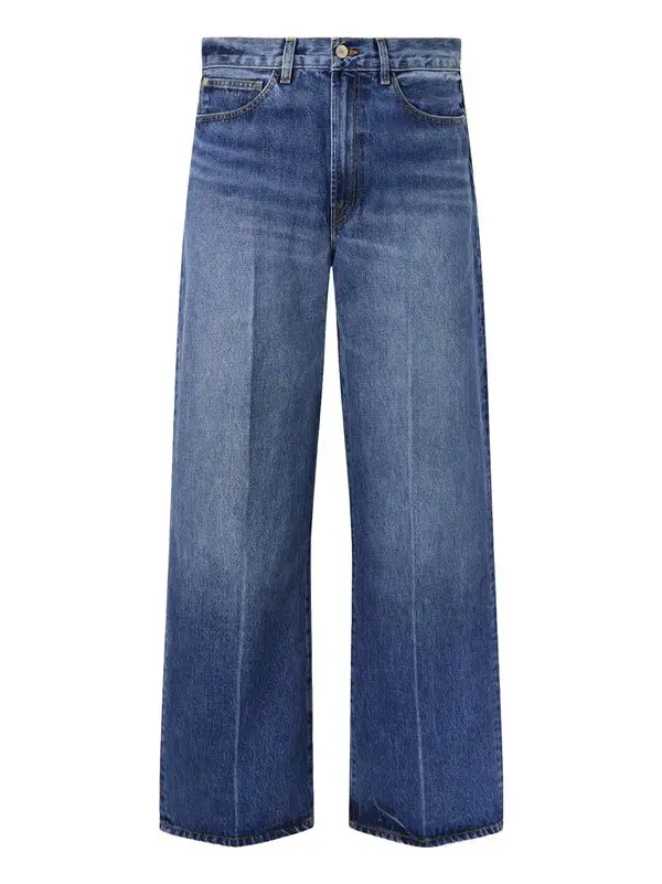 THE ELDER STATESMAN Hunter Wide-leg Jeans - Blue