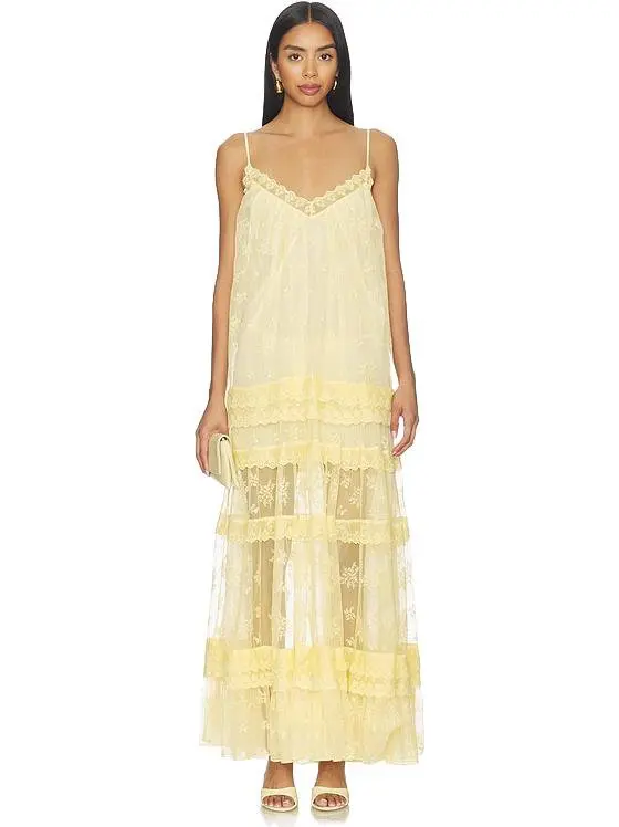 Tularosa Gracie Maxi Dress - Baby Yellow
