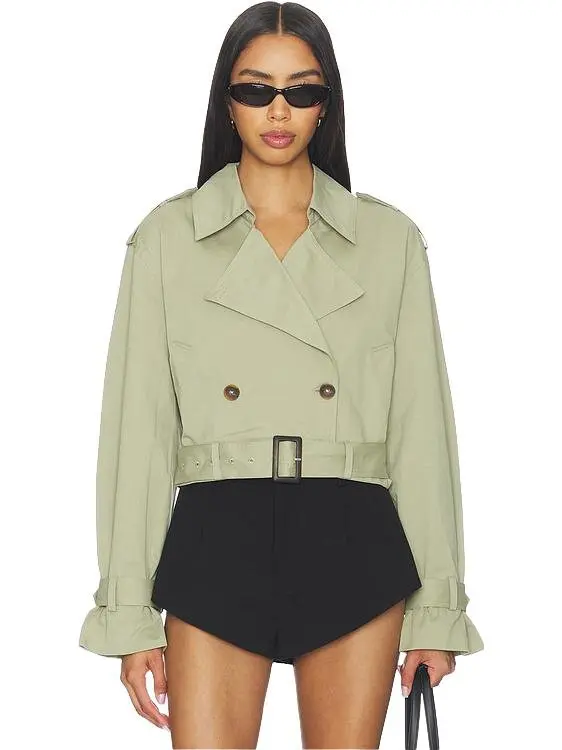 Blanknyc Cropped Trench Coat - Business Affair