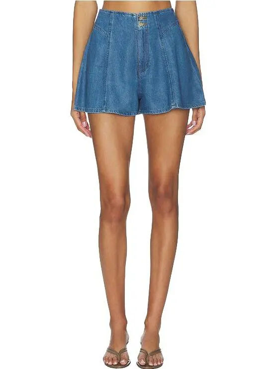 Paige Joelle Denim Shorts - Anchored