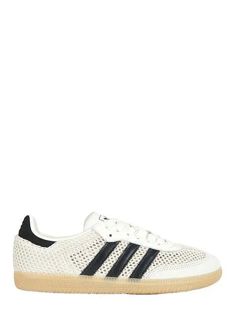 ADIDAS ORIGINALS Samba Og Sneaker - Off White  Carbon & Gold Metallic
