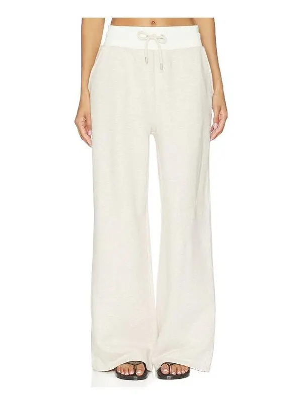 4TH & RECKLESS Josefina Wide Leg Jogger - Oatmeal