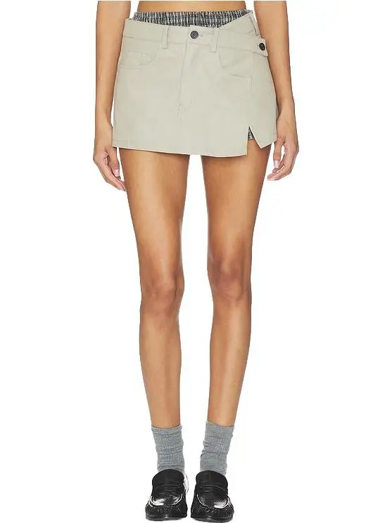 MARRKNULL Two-piece Utility Skirt - Grey