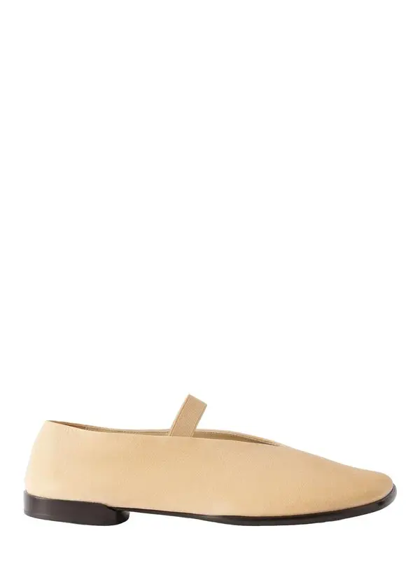 LEMAIRE Glove Leather Ballet Flats - Neutrals