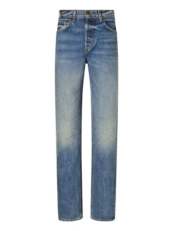 NILI LOTAN Briana Straight-leg Jeans - Blue
