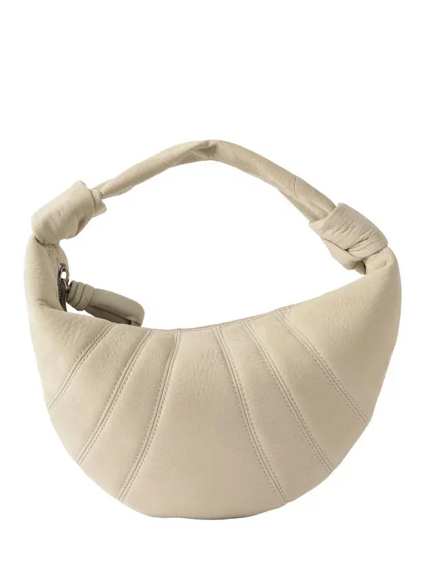 LEMAIRE Fortune Croissant Mini Suede Shoulder Bag - Neutrals
