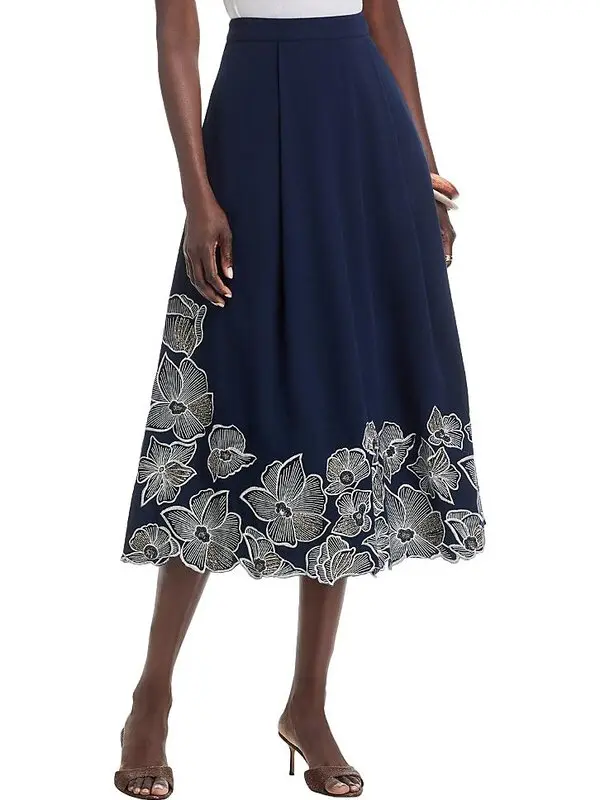 TOCCIN Stacy Midi Skirt - Deep Indigo