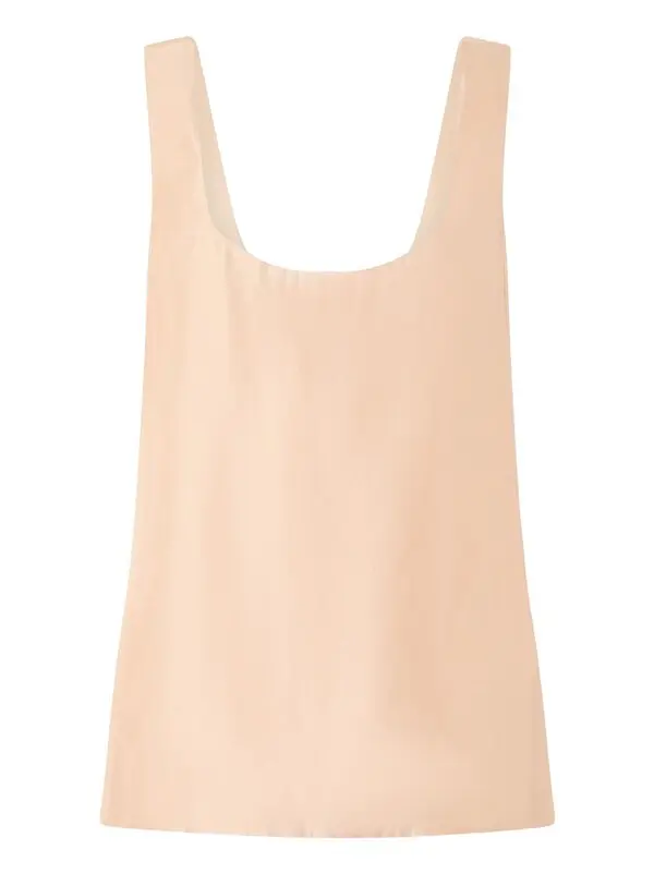 Khaite Parker Satin-twill Tank - Orange