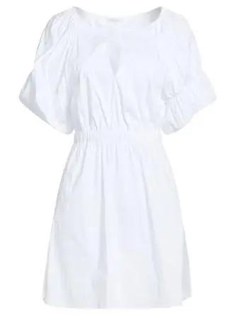 Patrizia Pepe Mini Flared Dress - White