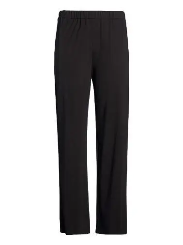 RUE DU BAC Viscose, Polyamide, And Elastane Blend Straight-leg Pants - Black