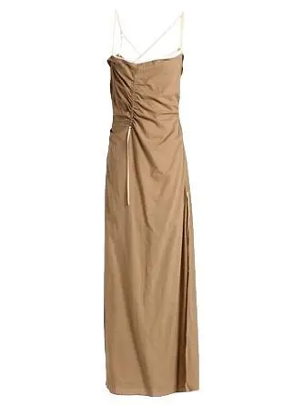 Jacquemus Maxi Flared Dress - Beige