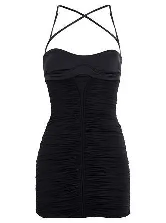 MUGLER Mini Dress In Polyamide And Elastane - Black