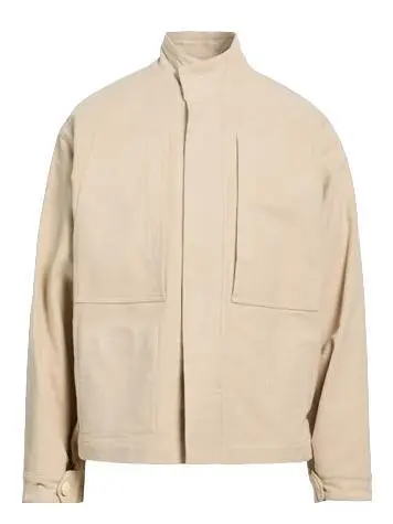 FRONT STREET 8 Cotton Moleskin Jacket - Beige