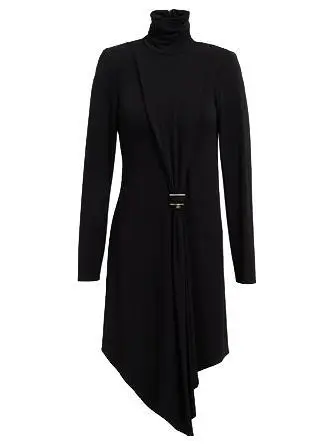 Elisabetta Franchi Mini Flared Dress - Black