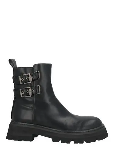TWINSET Ankle Boots With Buckle Detailing - Black