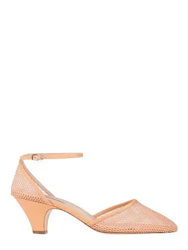 Casadei Mesh And Leather Pumps - Orange