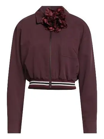 VICOLO Harrington Jacket With Appliqués - Purple