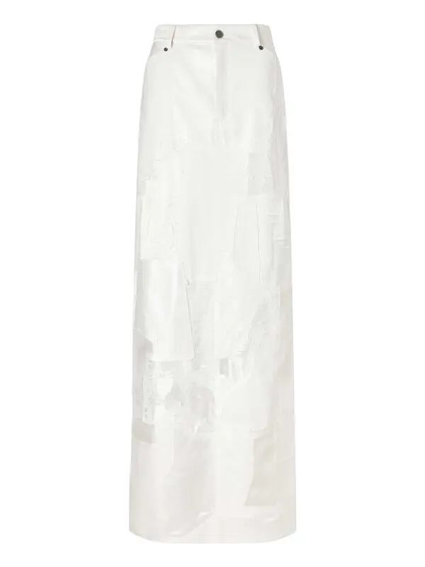 Ralph Lauren Natallia Cotton Maxi Skirt - Ivory
