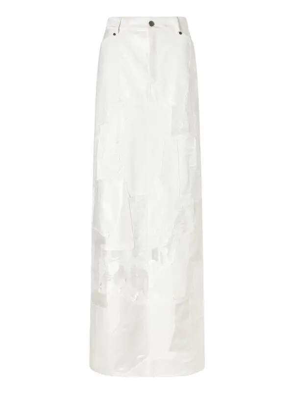 Ralph Lauren Natallia Cotton Maxi Skirt - Neutrals