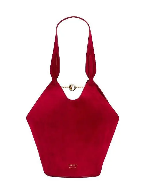 Khaite Lotus Small Tote Bag - Ruby