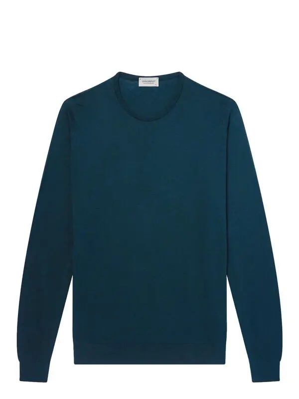 John Smedley Hatfield Sea Island Cotton Sweater - Green
