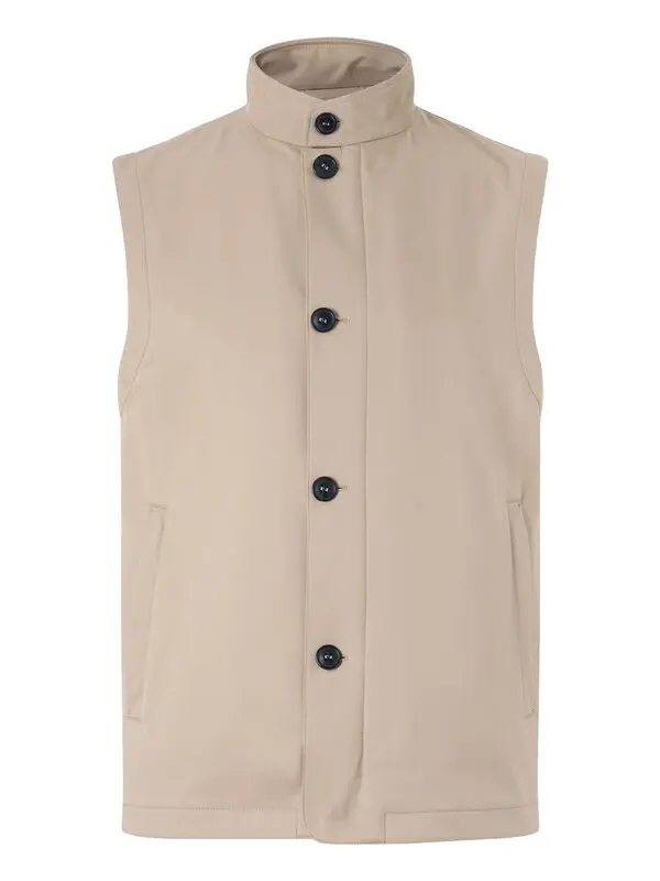 Zegna Motorin Shell Vest - Neutrals