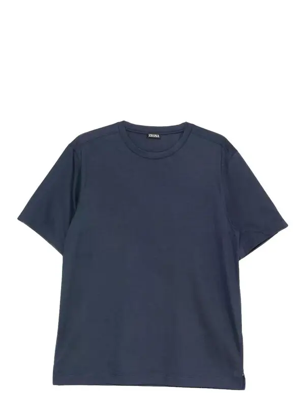 Zegna Crew-neck Short-sleeve T-shirt - Blue