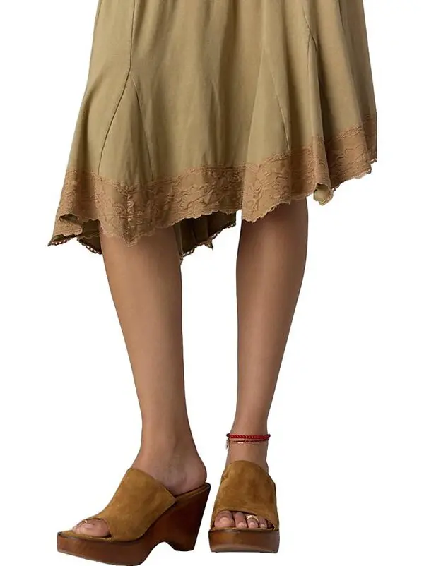 Free People Cha Cha Clogs - Chestnut Suede