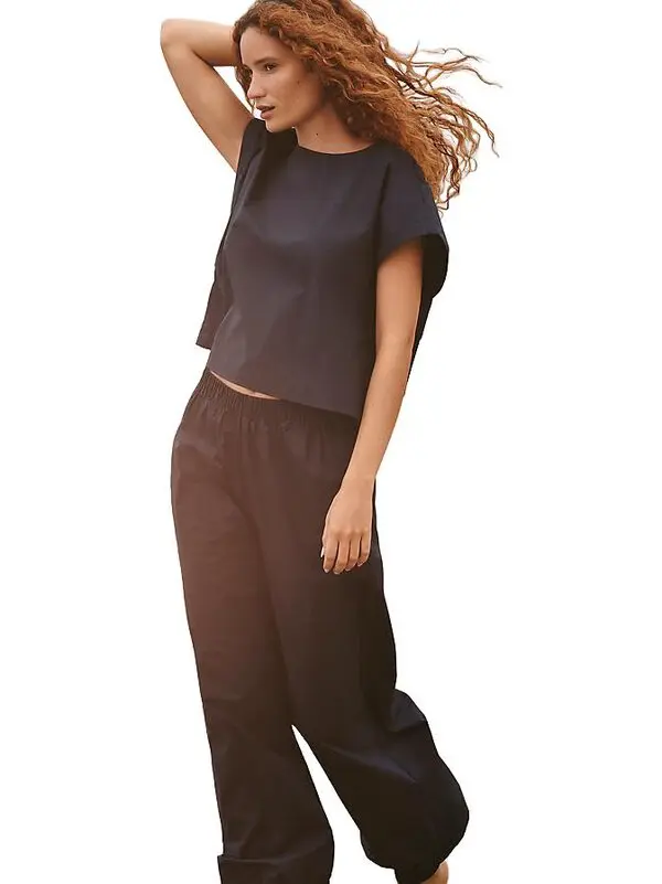 SNDYS Poplin Elisse Pants - Navy