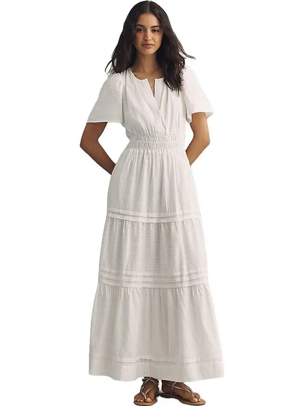 THE SOMERSET COLLECTION BY ANTHROPOLOGIE Somerset Maxi Dress - White