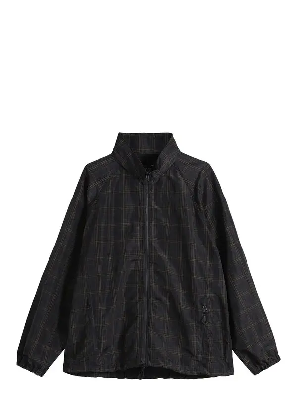 Comme Des Garçons Micro Check Raincoat - Navy