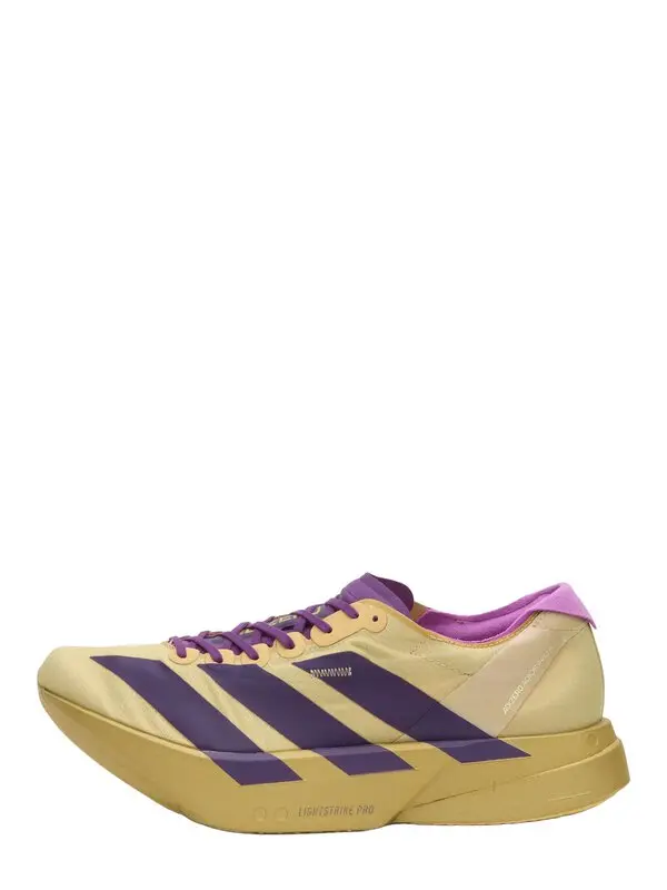 Adidas Adizero Adios Pro 4 Performance Sneaker - Sand/rich Purple/gold Met