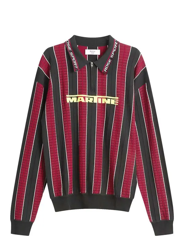 Martine Rose Logo Polo - Red/black
