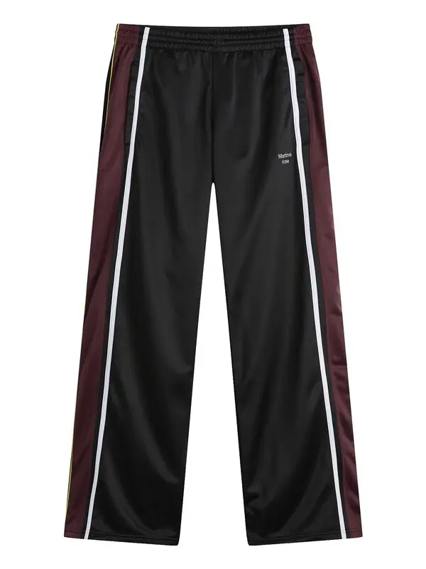 Martine Rose Wide-leg Trackpants - Black/burgundy