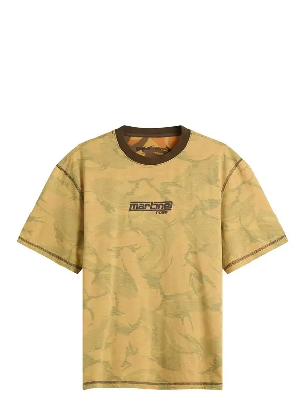 Martine Rose Classic Camo T-shirt - Orange Camo
