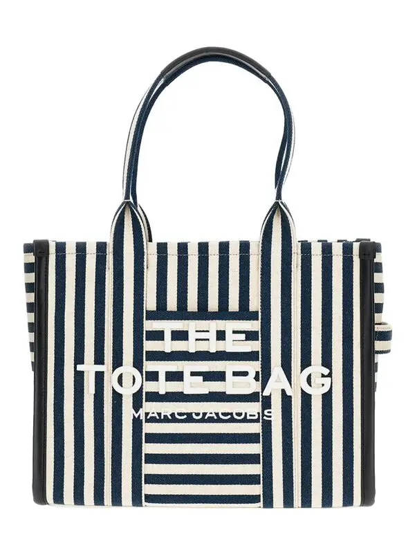 Marc Jacobs Large Striped Canvas Tote Bag - Multicolor