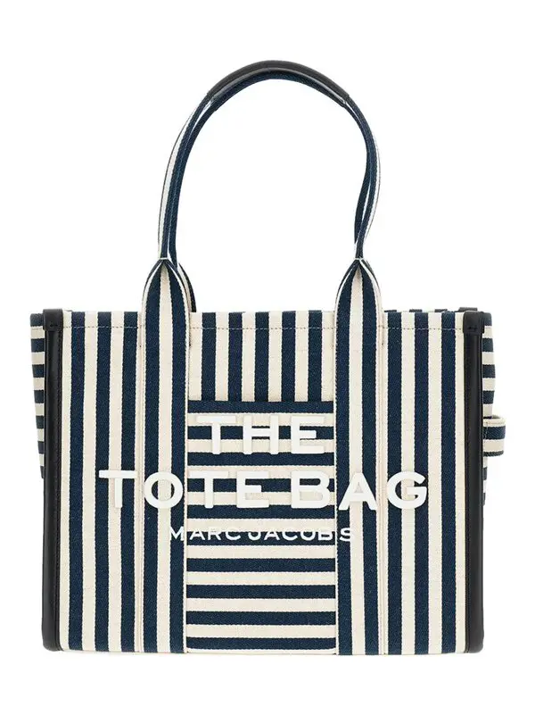Marc Jacobs Large Striped Canvas Tote Bag - Multicolore