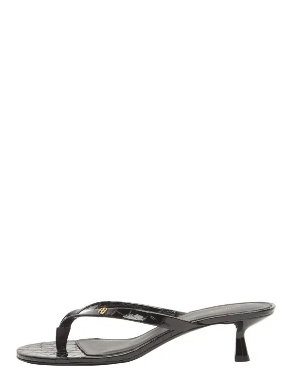 ANINE BING Noelle Thong Heels - Black