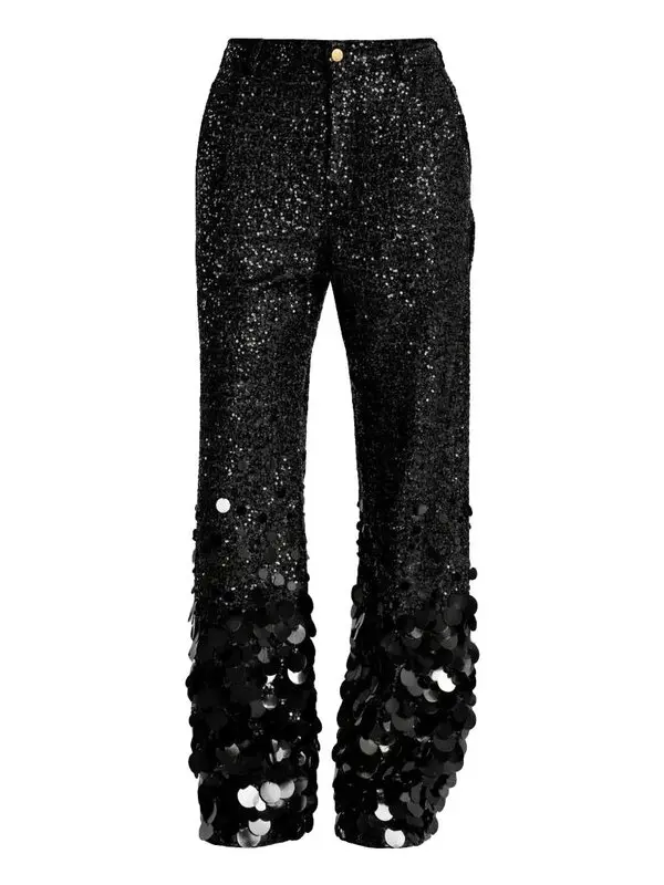 DARKPARK Sequin-embellished Trousers - Black