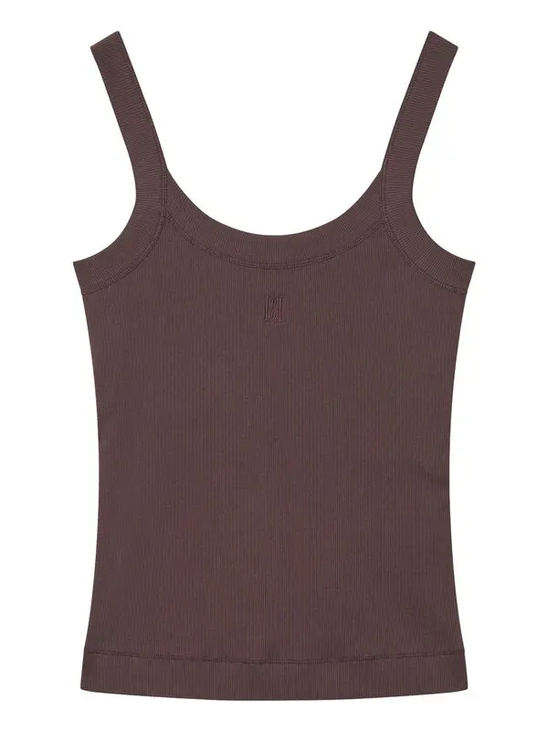 BY MALENE BIRGER Frillio Tank Top - Aubergine
