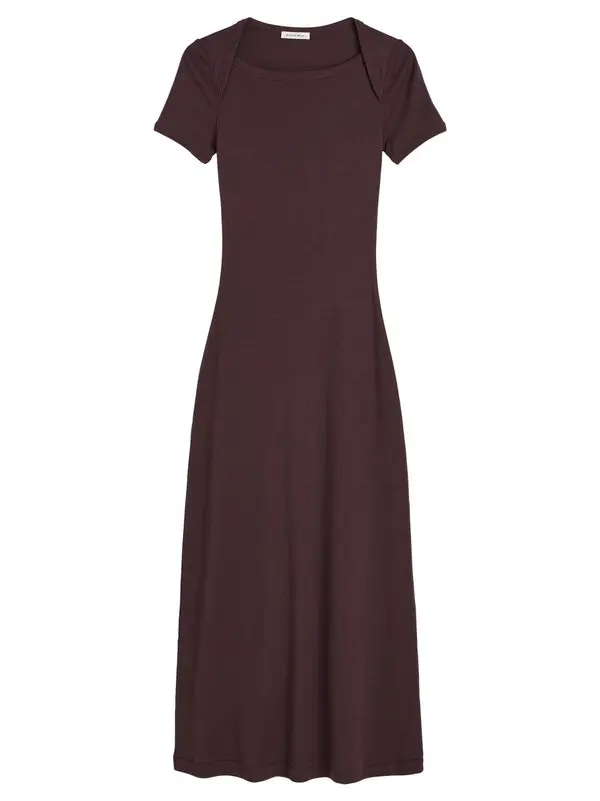BY MALENE BIRGER Irina Organic Cotton Maxi Dress - Aubergine