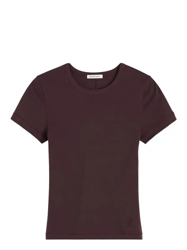 BY MALENE BIRGER Alicia Organic Cotton T-shirt - Aubergine