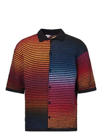 Loewe X Paula's Ibiza Striped Cotton-knit Shirt - Multicolor/black