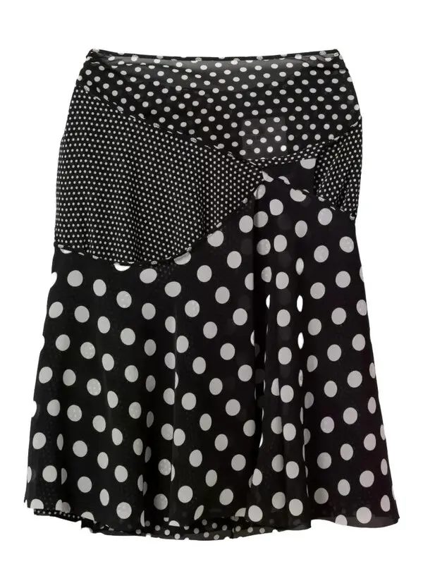 Junya Watanabe Polka Dot Skirt - Black