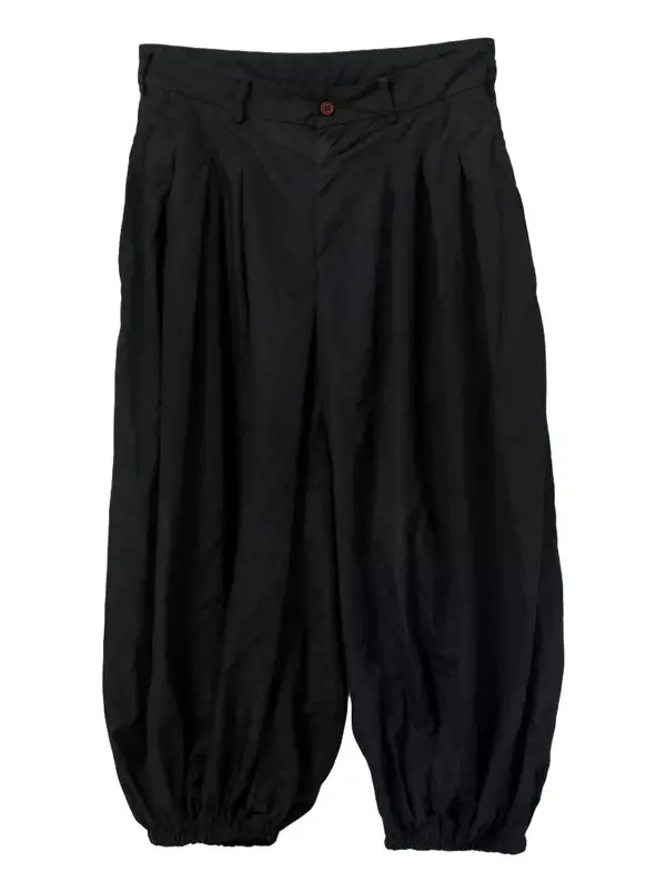 Comme Des Garçons Pleated Trousers - Black