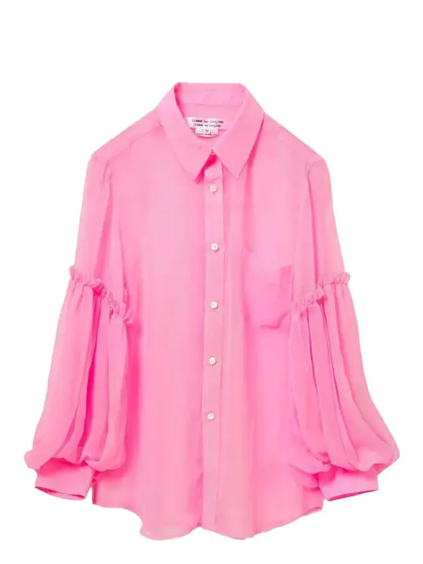 Comme Des Garçons Ruffled Shirt - Pink