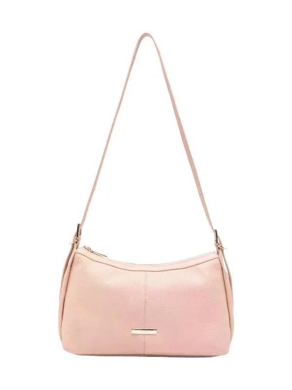 CROMIA Serena Grained-leather Shoulder Bag - Pink