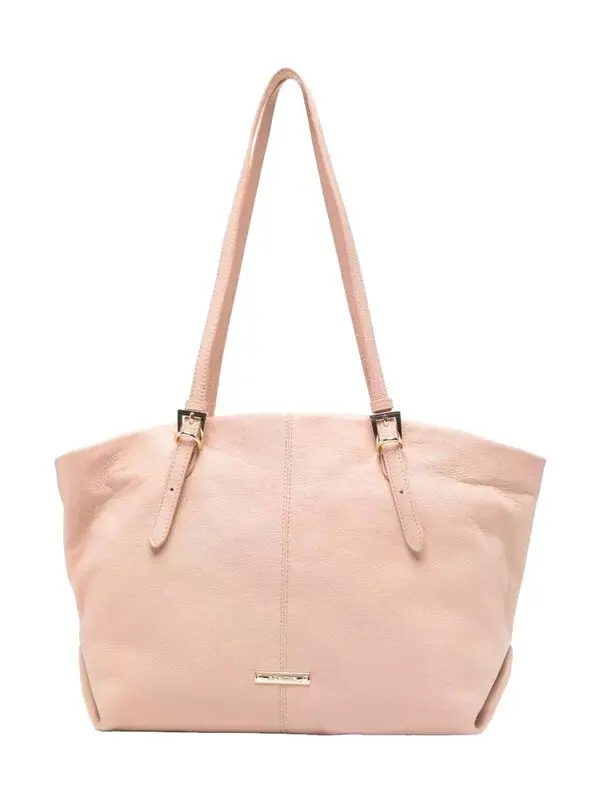 CROMIA Serena Grained Leather Shoulder Bag - Pink